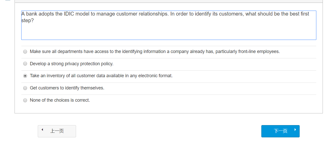 Solved A bank adopts the IDIC model to manage customer | Chegg.com