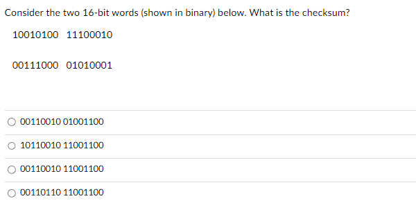 Solved Consider the two 16 -bit words (shown in binary) | Chegg.com