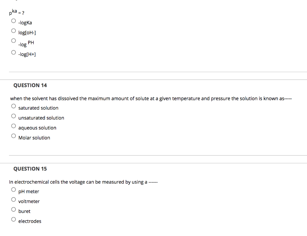 Solved = ? -logka са оооо log[OH-] -log PH -log[H+] QUESTION | Chegg.com
