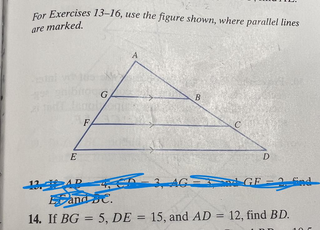 Solved For Exercises 13-16, use the figure shown, where | Chegg.com