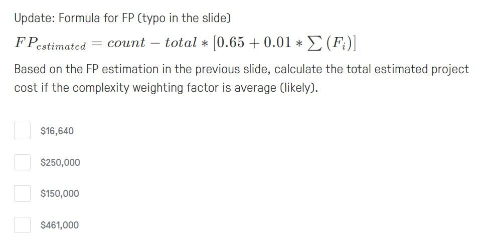 Solved Update: Formula for FP (typo in the slide) | Chegg.com