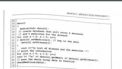 Solved LAB 6: ARRAY OF CLASS Type in Program 2.31, medical | Chegg.com