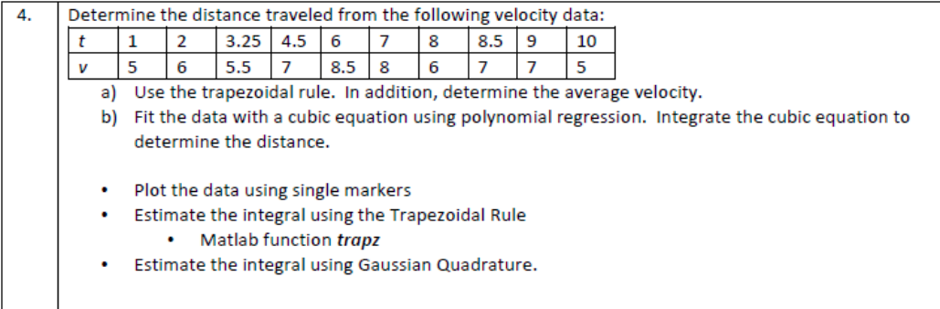 Solved a) Use the trapezoidal rule. In addition, determine | Chegg.com