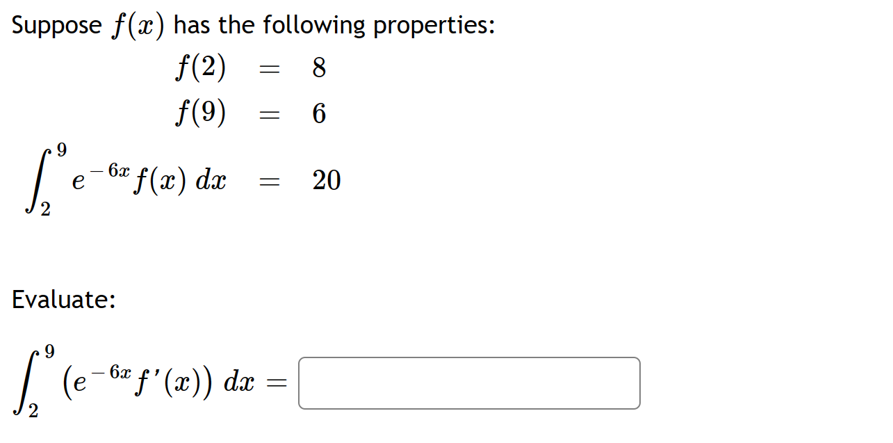Solved Suppose f(x) has the following properties: | Chegg.com