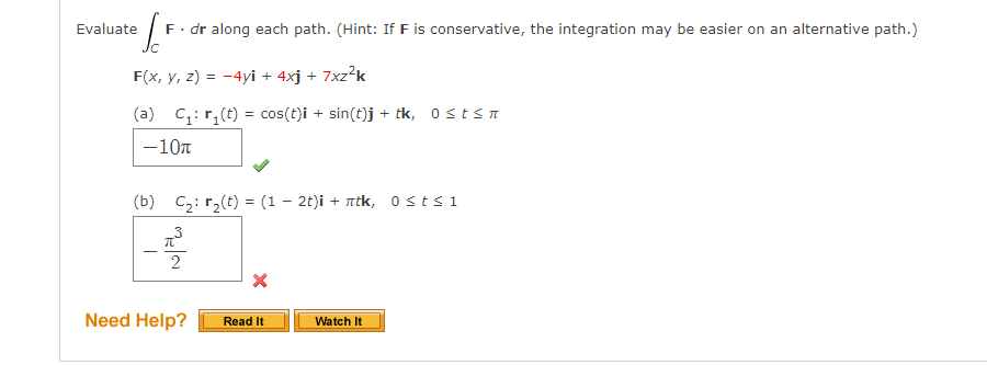 Solved Evaluate F. dr along each path. (Hint: If F is | Chegg.com