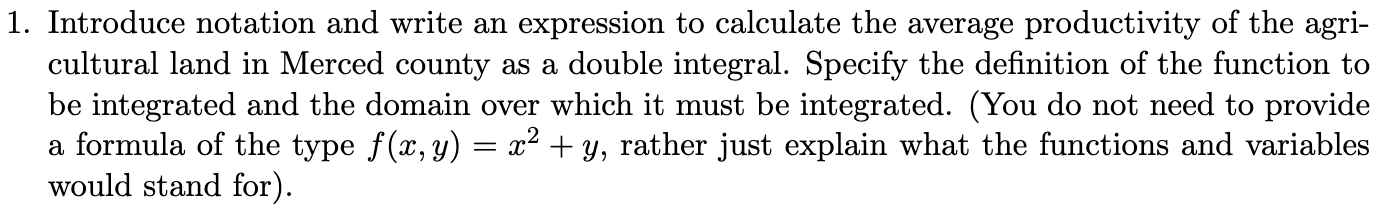 Solved 1. Introduce notation and write an expression to | Chegg.com