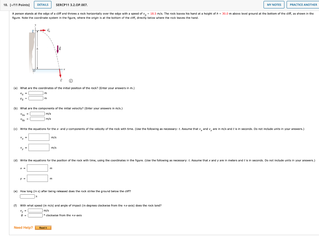 Solved 9 [ 12 Points] Details Sercp11 3 1 P 006 My Notes