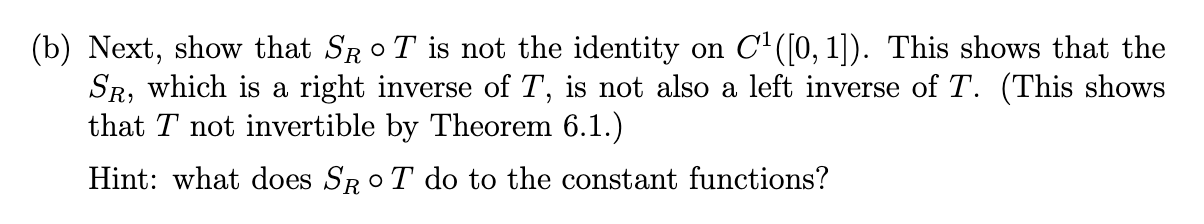 Solved = 6. Use Theorem 6.1 to show that the linear | Chegg.com