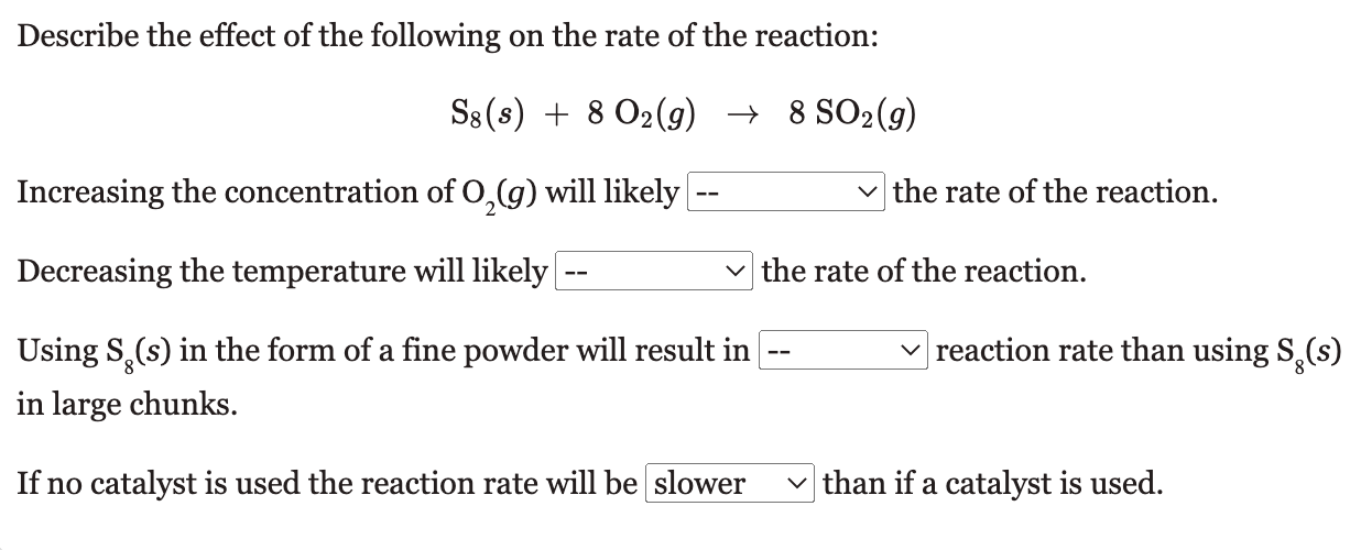 Solved options for first two are: increase, decrease, not | Chegg.com