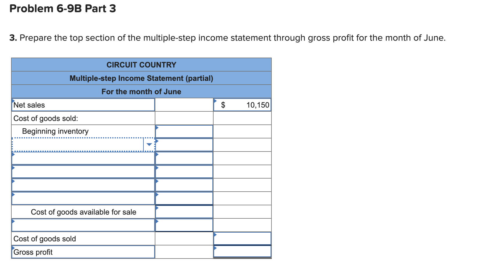 Solved Required information Problem 6-9B Record transactions | Chegg.com