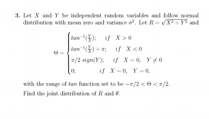 Solved 3. Let X and Y be independent random variables and | Chegg.com