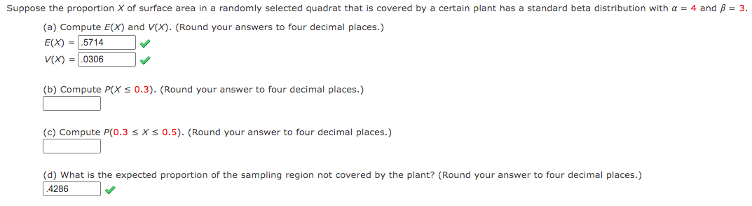 Solved Suppose the proportion X of surface area in a | Chegg.com Solved Suppose the proportion X of surface area in a | Chegg.com