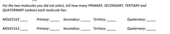Solved 3. Name TWO of the following molecules using correct | Chegg.com