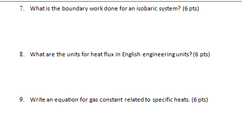 Solved 7. What is the boundary work done for an isobaric | Chegg.com
