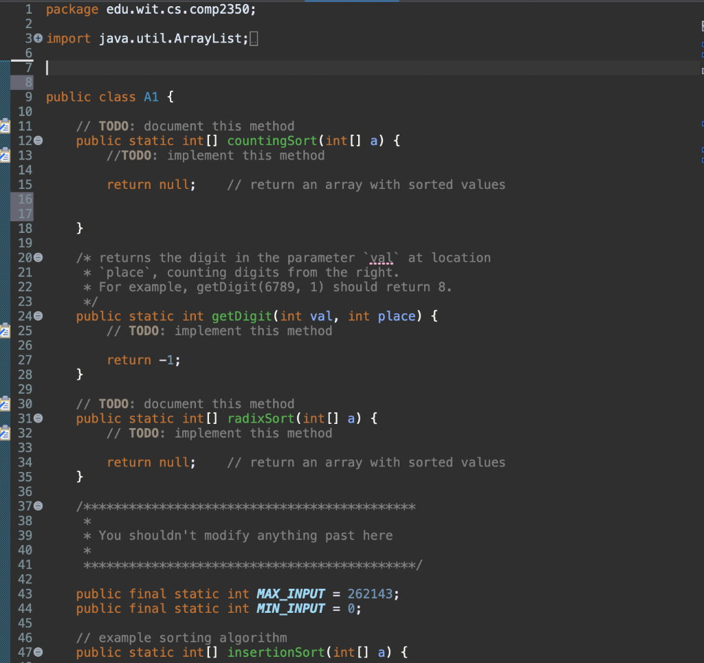 Complete the program by implementing a faster version | Chegg.com