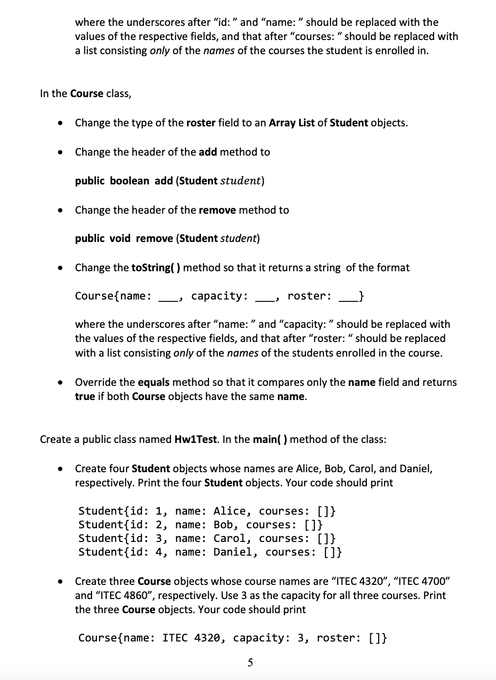 Solved Part 2 Now you will (1) create a Grizzly class and a | Chegg.com