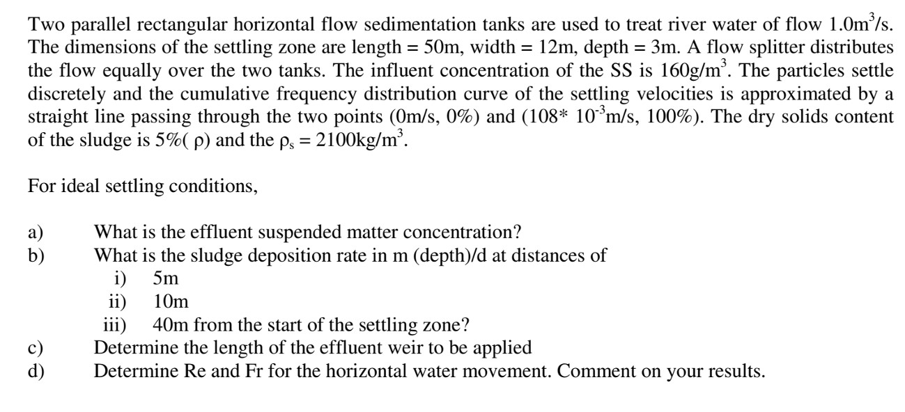 Two parallel rectangular horizontal flow | Chegg.com