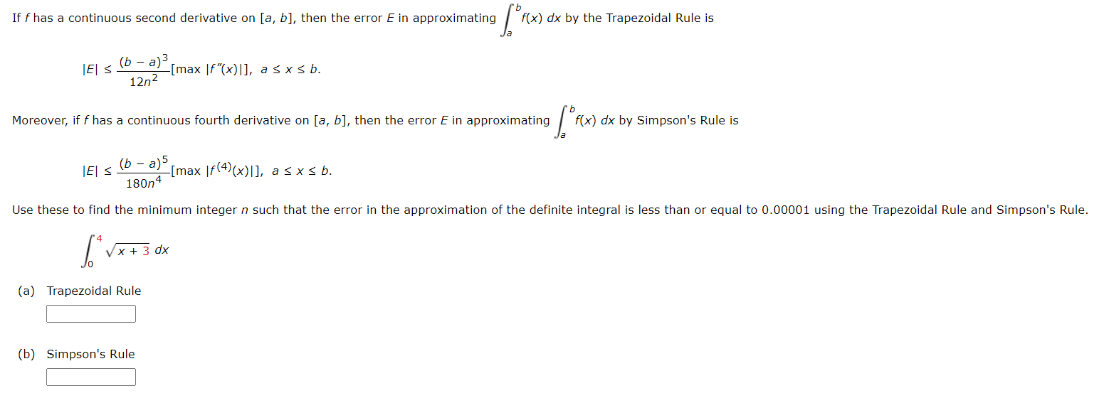 Solved If f has a continuous second derivative on [a, ﻿b], | Chegg.com