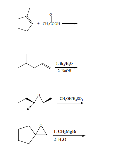 Solved + CH2COOH 1. Bry/H20 2. NaOH CH,OH/H2SO4 1. CH3MgBr | Chegg.com