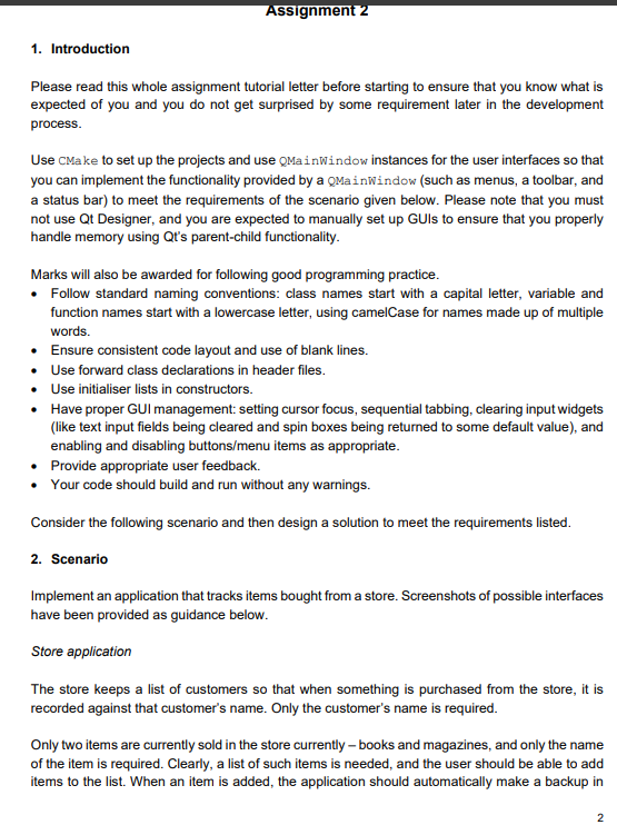Solved 1. ﻿Introduction Please read this whole assignment | Chegg.com