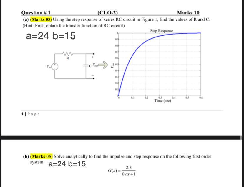 Solved Question #1 (CL0-2) Marks 10 (a) (Marks 05) Using the | Chegg.com