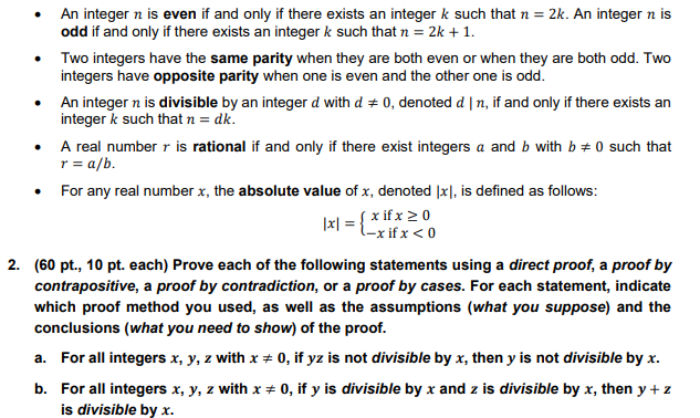 Solved An Integer N Is Even If And Only If There Exists An 8489