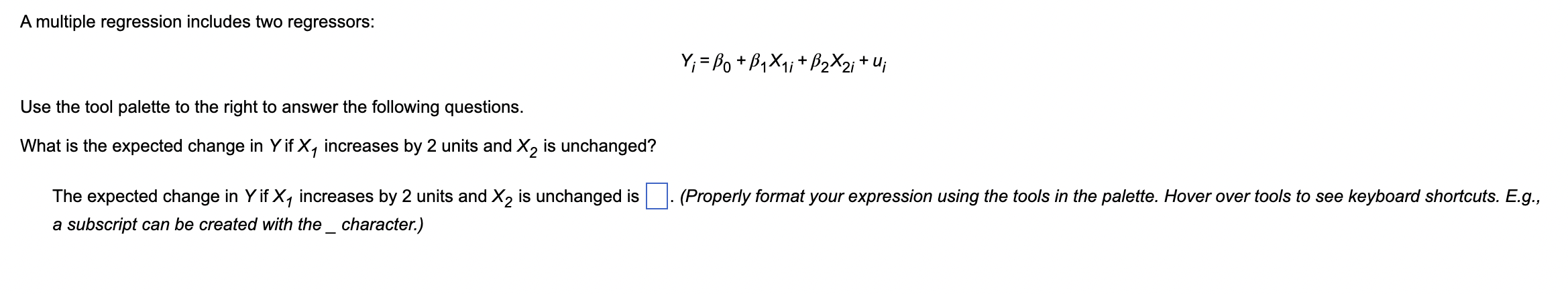 Solved A multiple regression includes two regressors: | Chegg.com