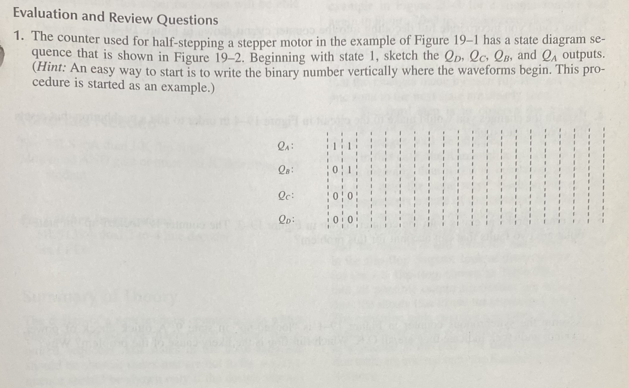 Evaluation and Review Questions 1. The counter used | Chegg.com