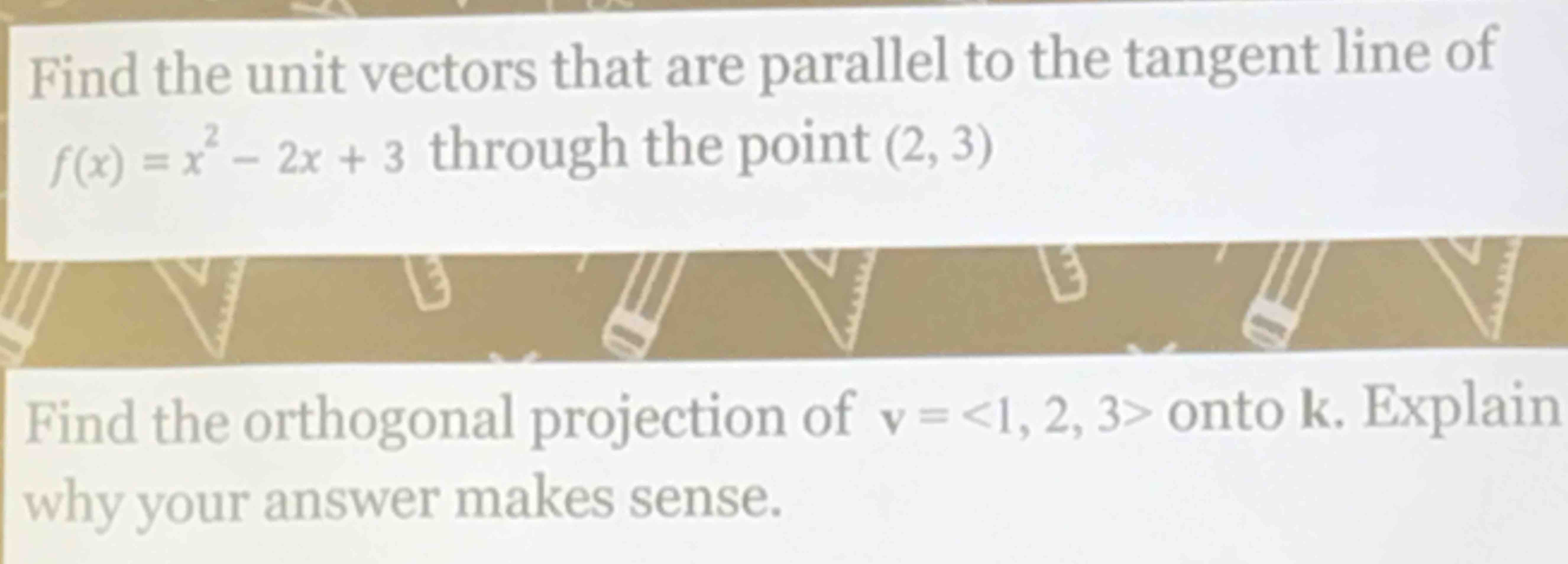 Solved Find the unit vectors that are parallel to the | Chegg.com