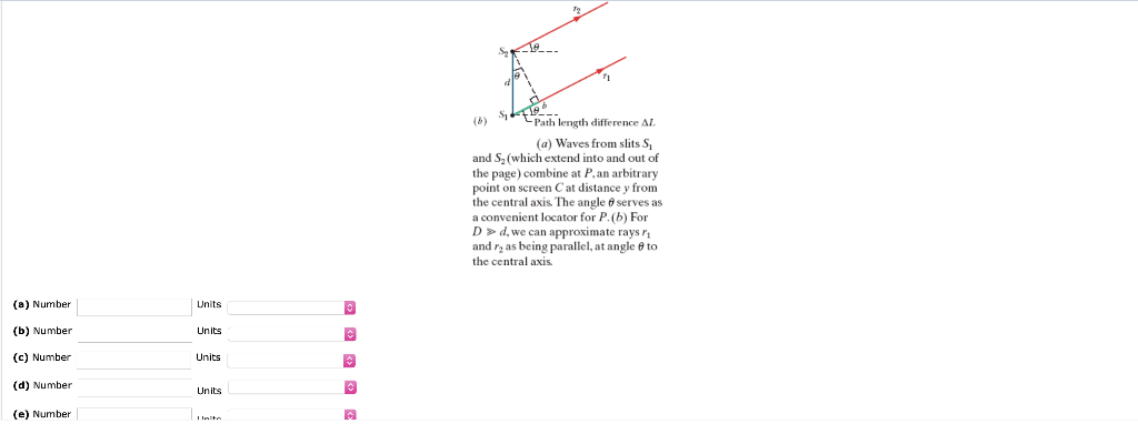 Solved Chapter 36, Problem 041 In the two-slit interference | Chegg.com