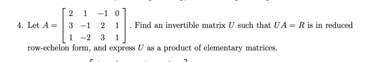 This is for advanced linear algebra class. Please | Chegg.com