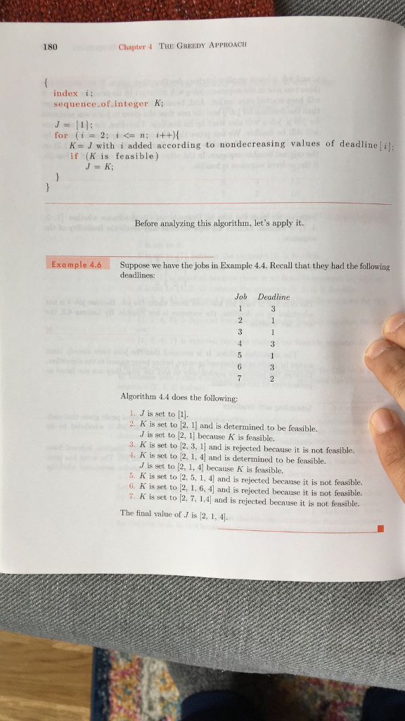 Solved Schedule (Greedy) Manually walk through the algorithm | Chegg.com