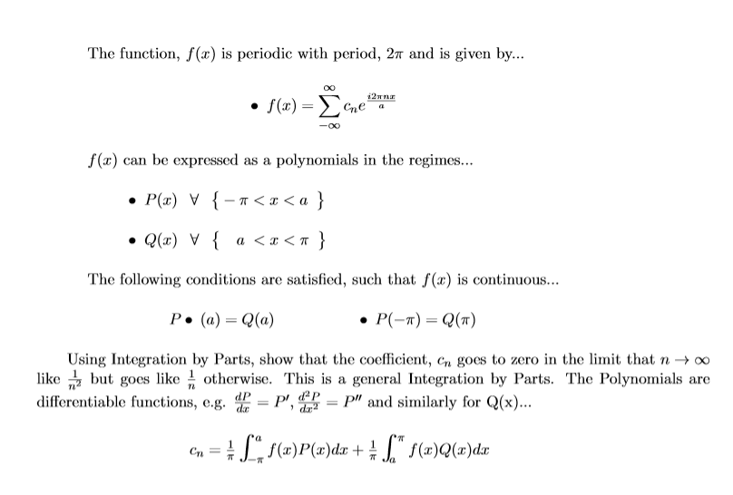 Please Perform The Integration By Parts With The
