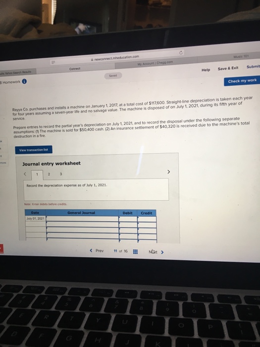 Solved Connect Help Save & Exit Submit 8 Homework Check my | Chegg.com