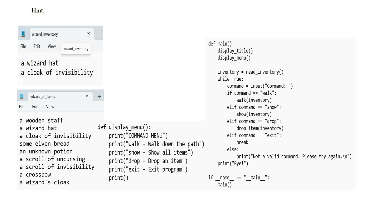 Solved 1) Topic: Files Create a program that keeps track of | Chegg.com
