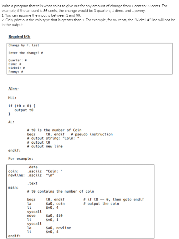 Solved Write an Assembly Program and name the program | Chegg.com