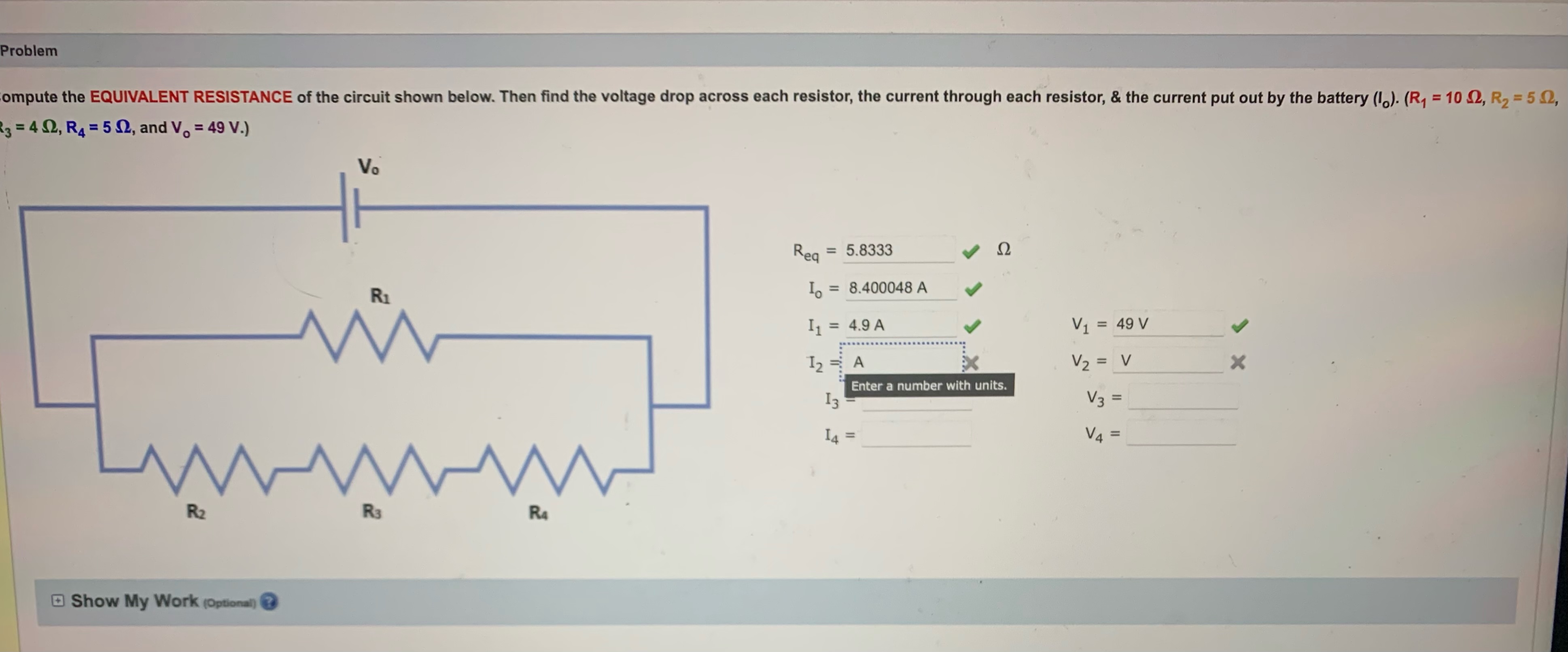 Solved Compute the EQUIVALENT RESISTANCE of the circuit | Chegg.com