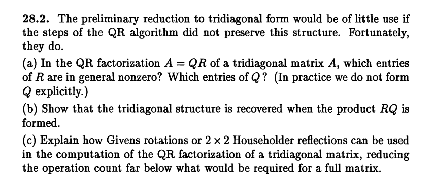 28 2 The Preliminary Reduction To Tridiagonal Form