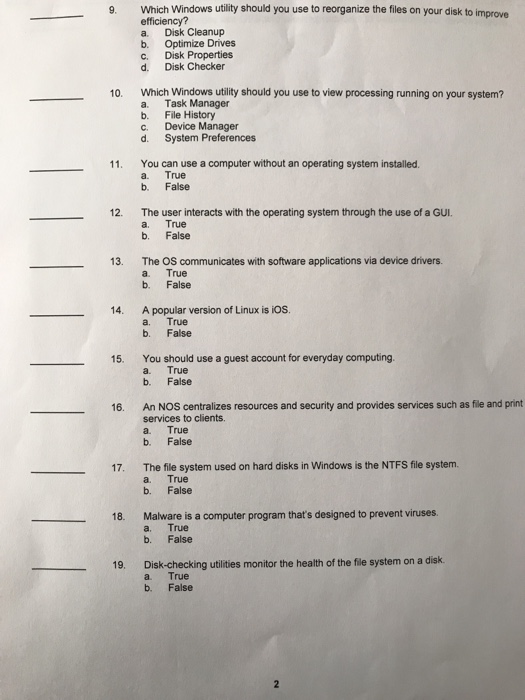 Solved d. Protect against malware t services from the | Chegg.com