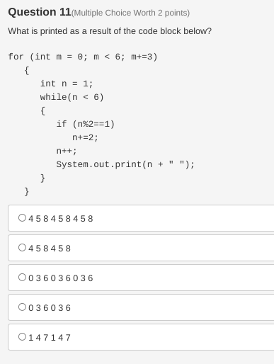 Solved Question 10(Multiple Choice Worth 2 points) Consider | Chegg.com