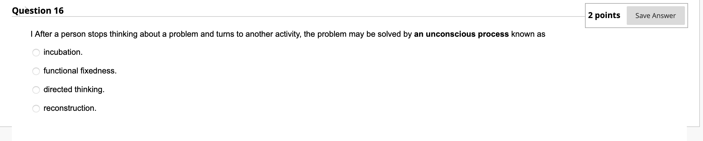 Solved I Functional fixedness is the tendency to think of | Chegg.com
