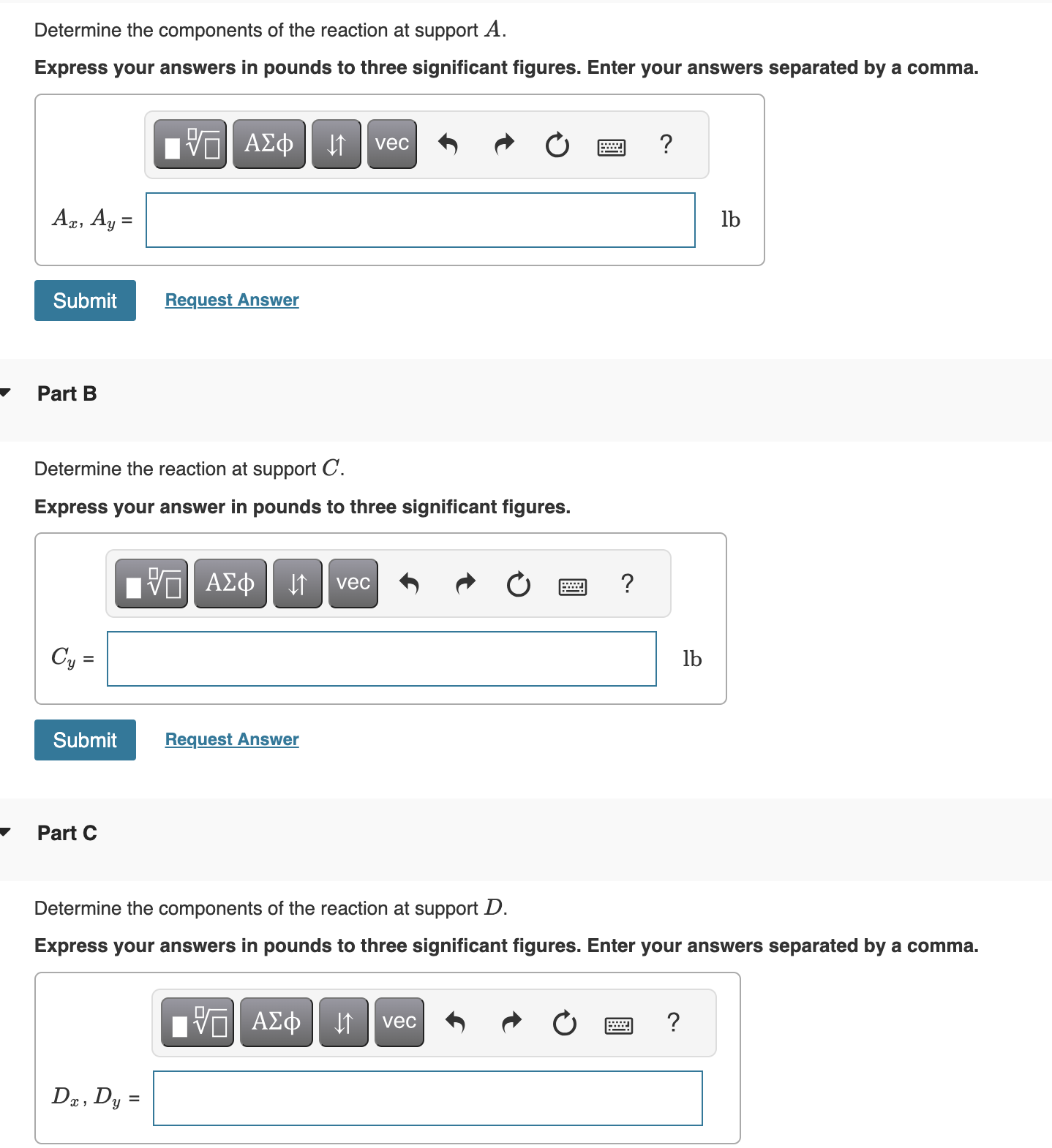 Solved The pin, attached to member BCD, passes through a | Chegg.com