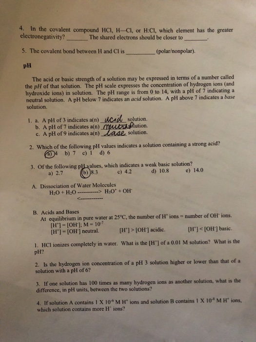 Solved 4. In the covalent compound HCI, H-CI, or H:CI, which | Chegg.com
