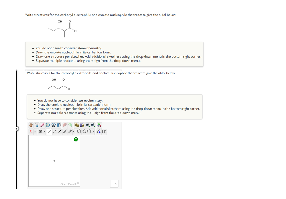 Solved Write structures for the carbonyl electrophile and | Chegg.com