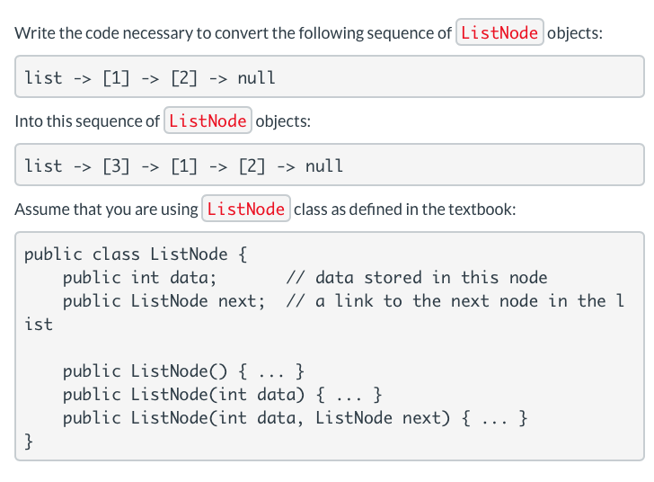 Write the code necessary to convert the following | Chegg.com
