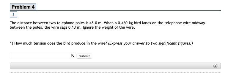 Solved Problem 4 The distance between two telephone poles is | Chegg.com