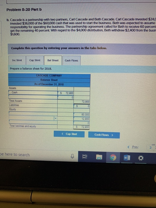 Solved Required Information Problem 8 20 Effect Of Business