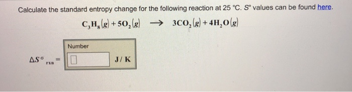 Solved Calculate the standard entropy change for the | Chegg.com