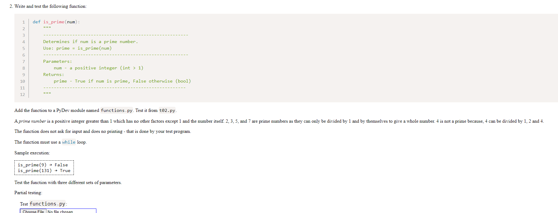 Solved 2. Write and test the following function: 1 def | Chegg.com