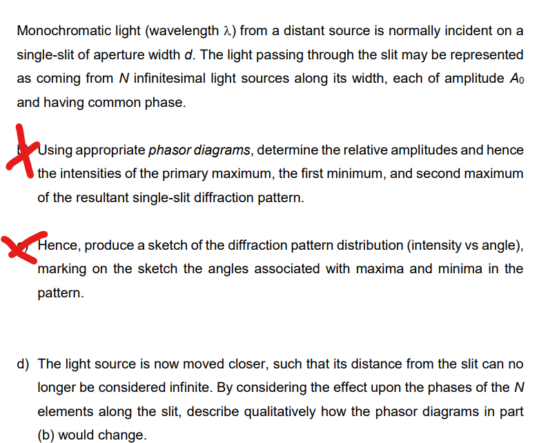 Solved Monochromatic Light Wavelength Lambda